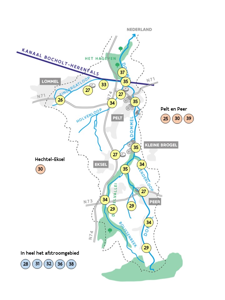 Kaart Dommel - Waterkwaliteit