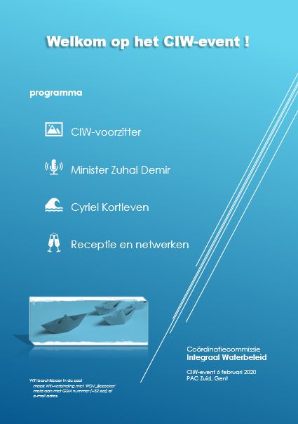 CIW-event, 6 februari 2020 (1) — Coördinatiecommissie Integraal Waterbeleid